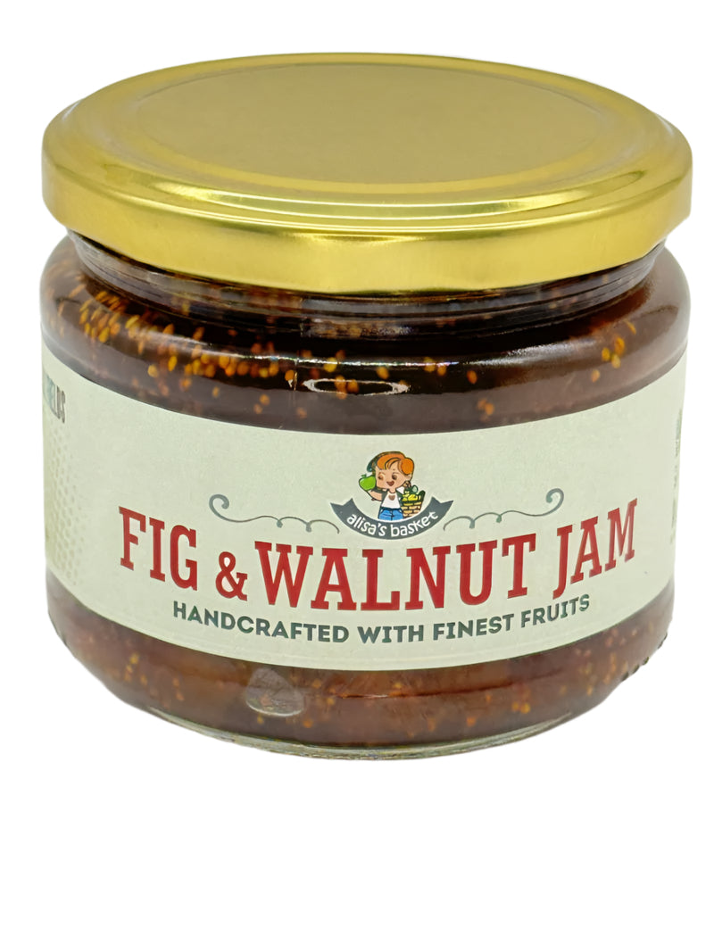 Fig & Walnut Artisan Jam – Small Batch Fruit Preserve – Pickles Olives Etc.